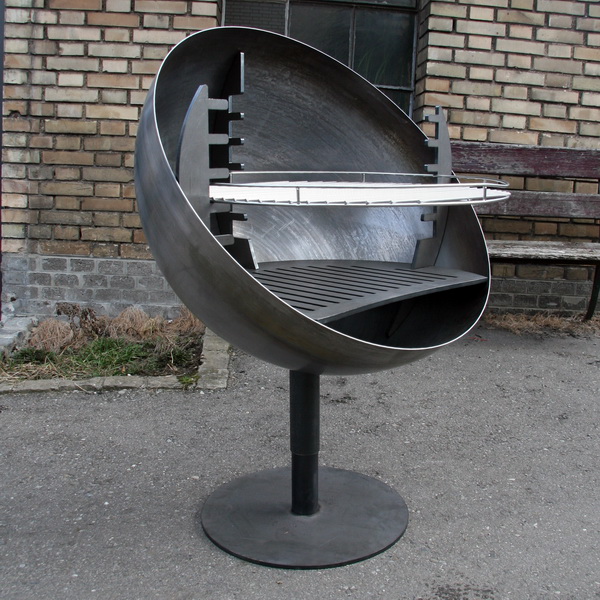 Bubble Feuerschale mit Grill - Metall Werk Zürich AG