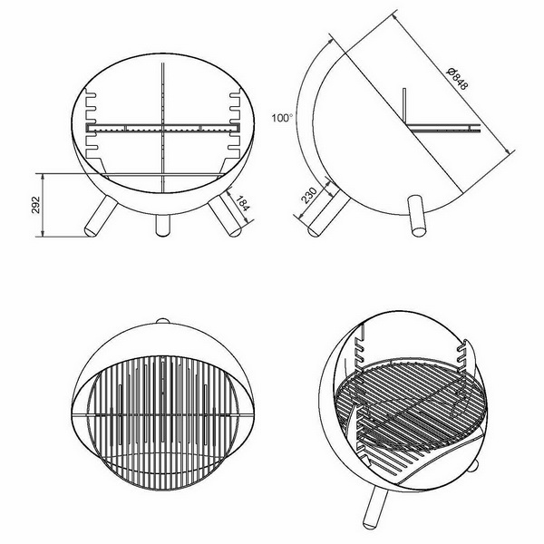 Bubble Grill fix - Metall Werk Zürich AG